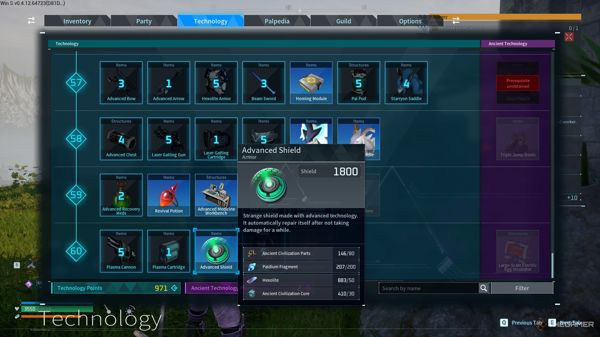 Unlocking the Advanced Shield in Palworld: A Quick Guide