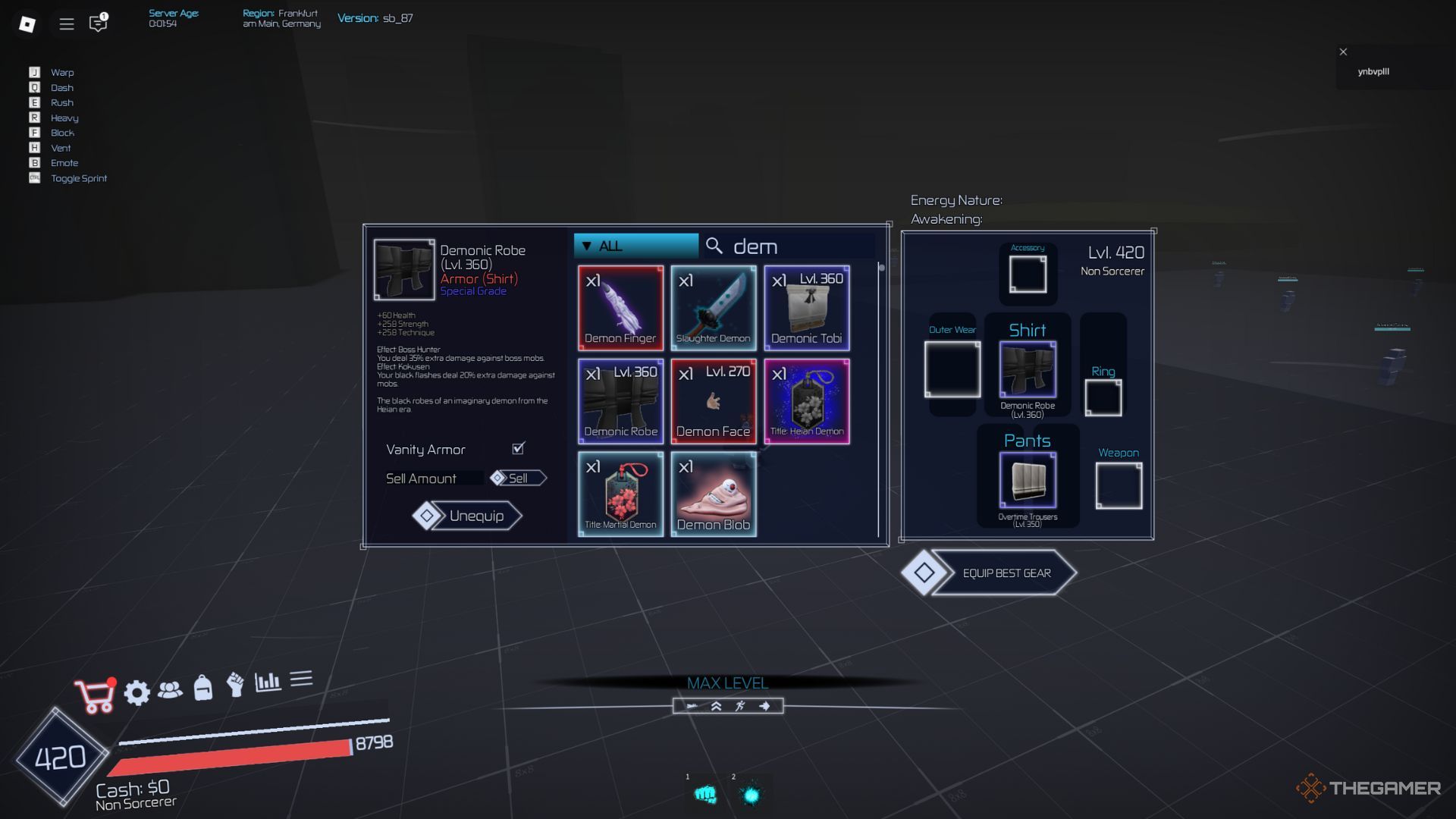 Unlocking the Demonic Robe in Roblox: Jujutsu Infinite Guide