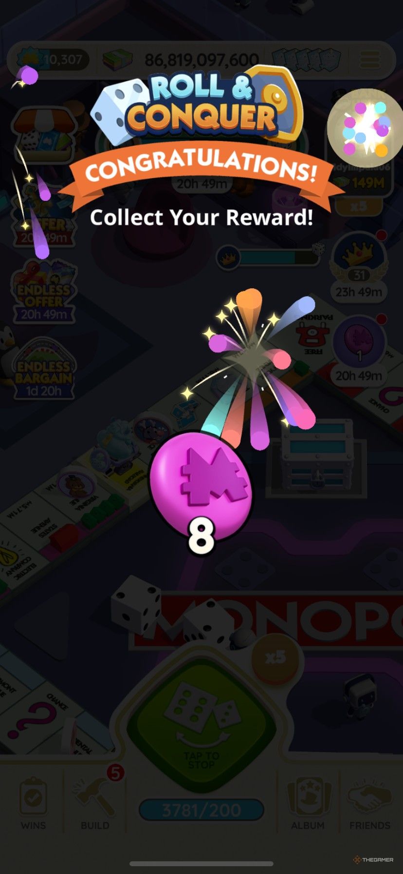 February 506: All Rewards in Roll and Conquer for Monopoly Go