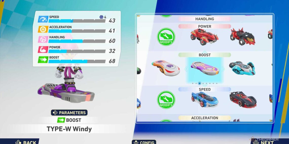 All Vehicle Stats in Sonic Racing: Crossworlds, Explained – Completing ...