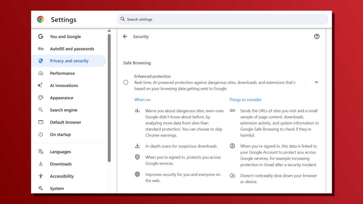 How to Make Chrome Safer Against Scam Sites by Turning On This AI Feature