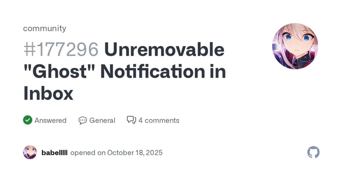 How to Resolve a Stuck GitHub Notification Badge Issue